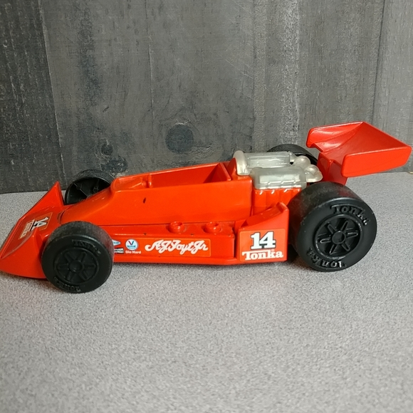 Tonka | Toys | Vintage 979 Tonka Large Race Car Aj Foyt Jr 14 Scale 124 ...